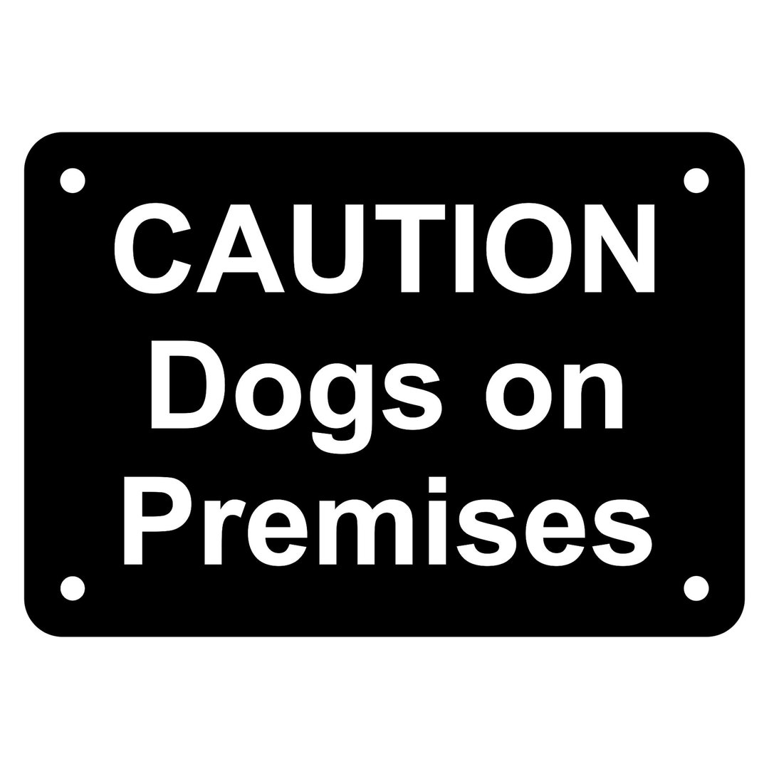 Caution Dogs on Premises Sign Plaque - Etsy