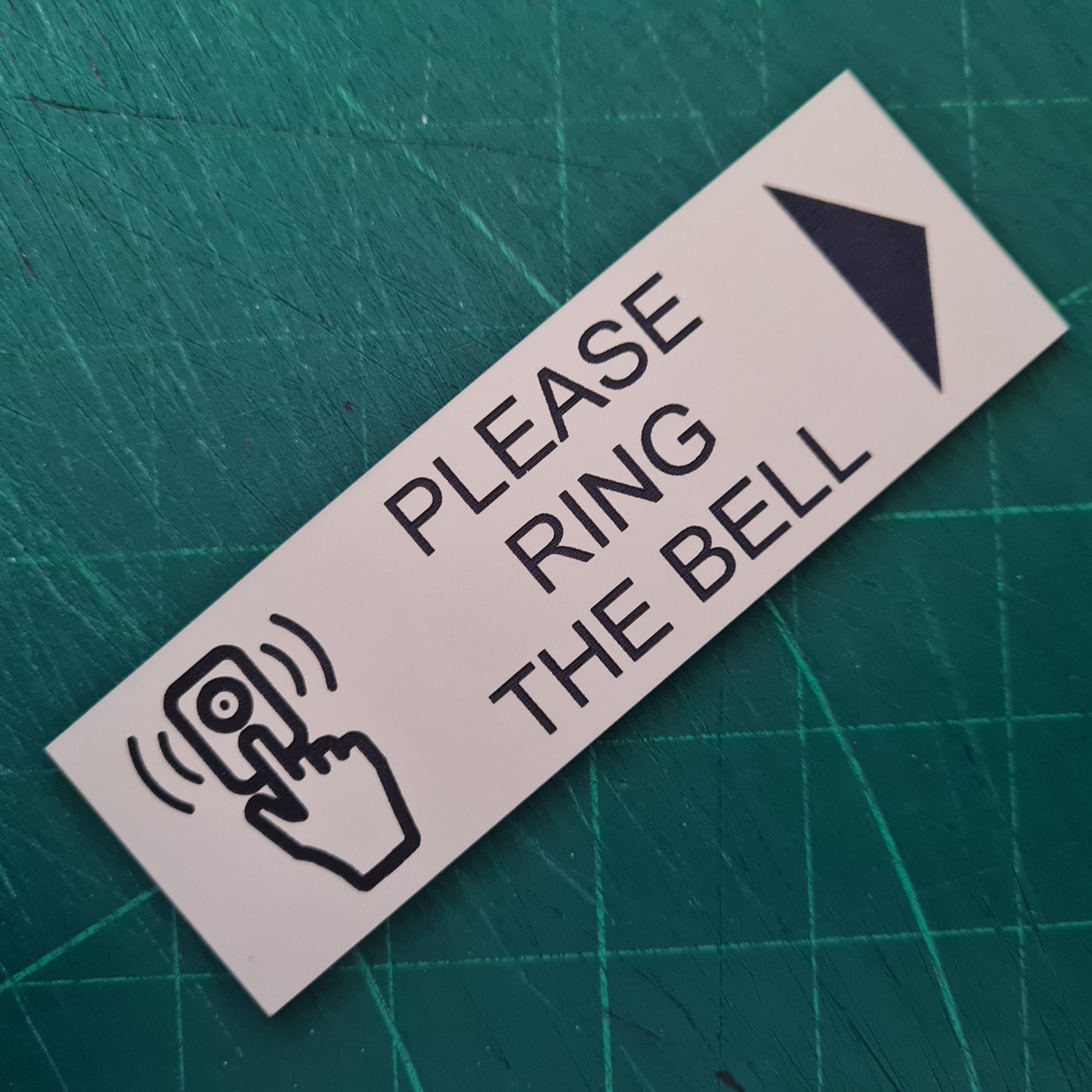 Please Ring the Bell Sign Plaque With Right Arrow and Graphic - Etsy
