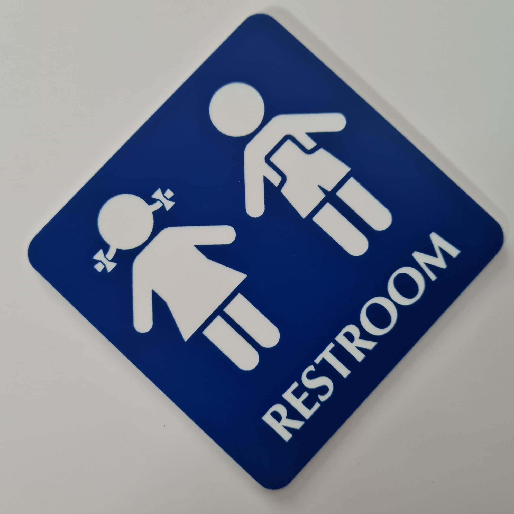 Preschool Unisex Girl Boy Kids Restroom Sign Plaque - Etsy