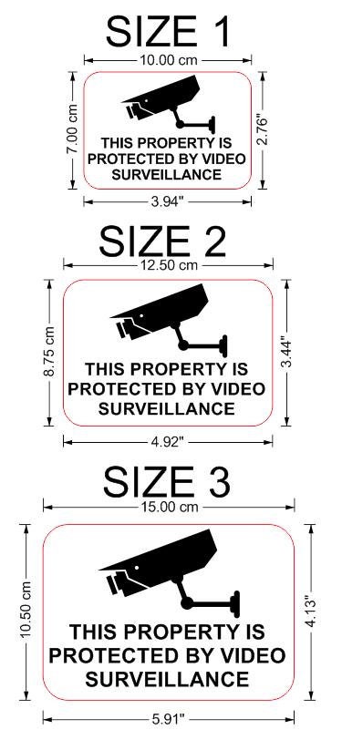 This Property is Protected by Video Surveillance Sign Plaque | Etsy