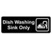 Dish Washing Sink Only Sign Plaque - Etsy
