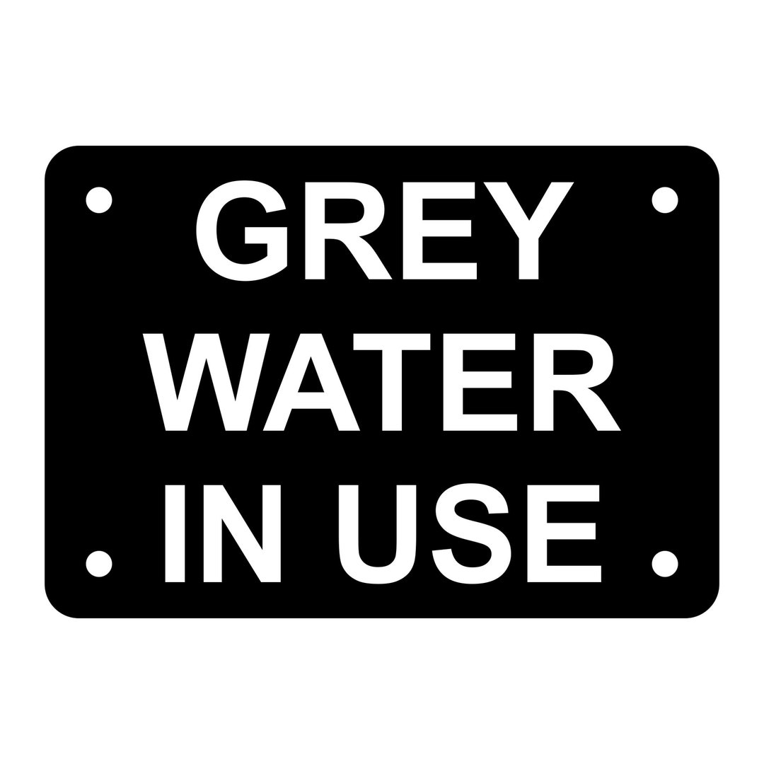 Grey Water in Use Sign Plaque - Etsy