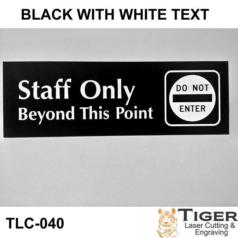Staff Only Beyond This Point