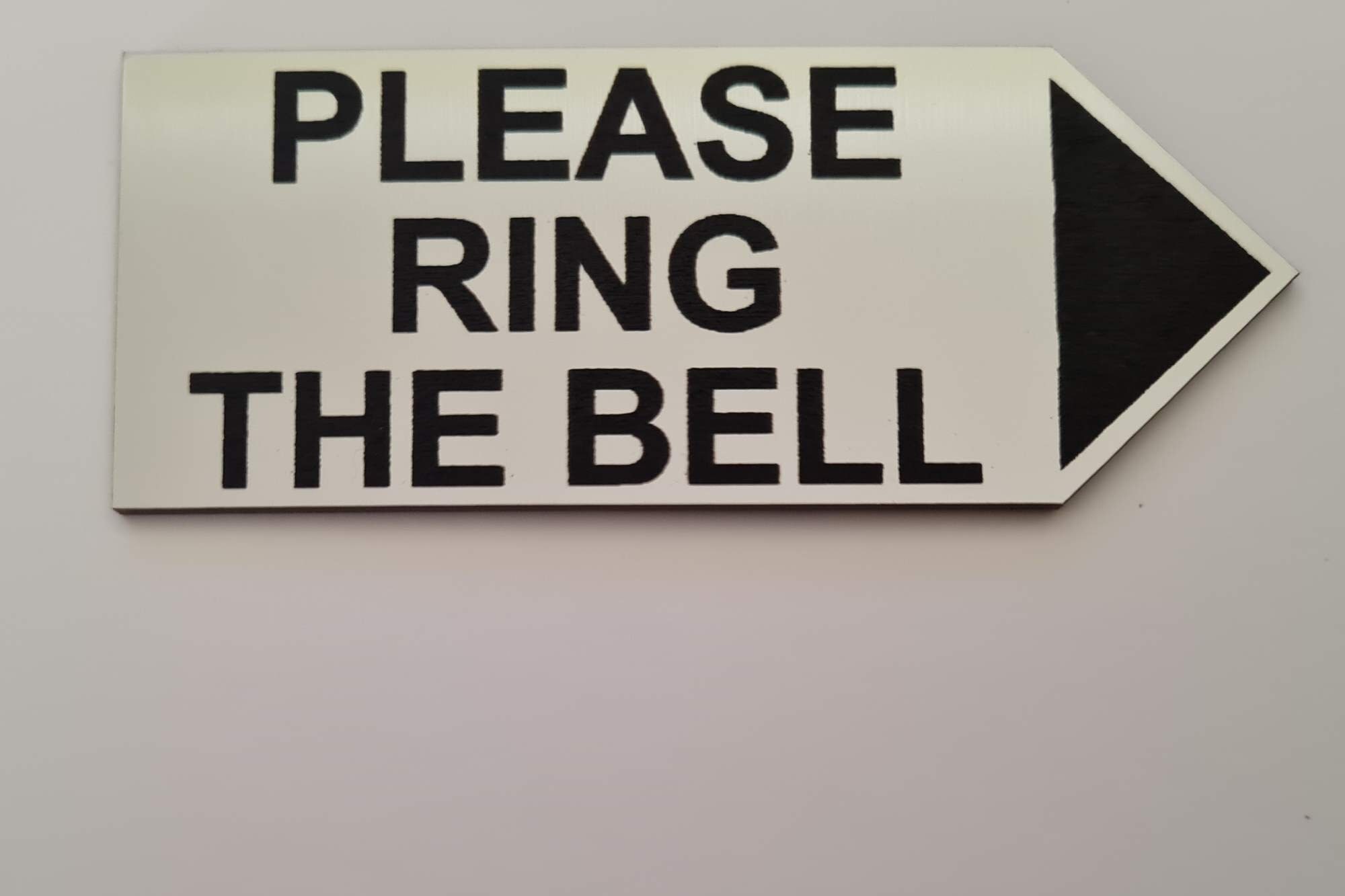 Please Ring the Bell Sign Plaque With Right Triangle Arrow - Etsy