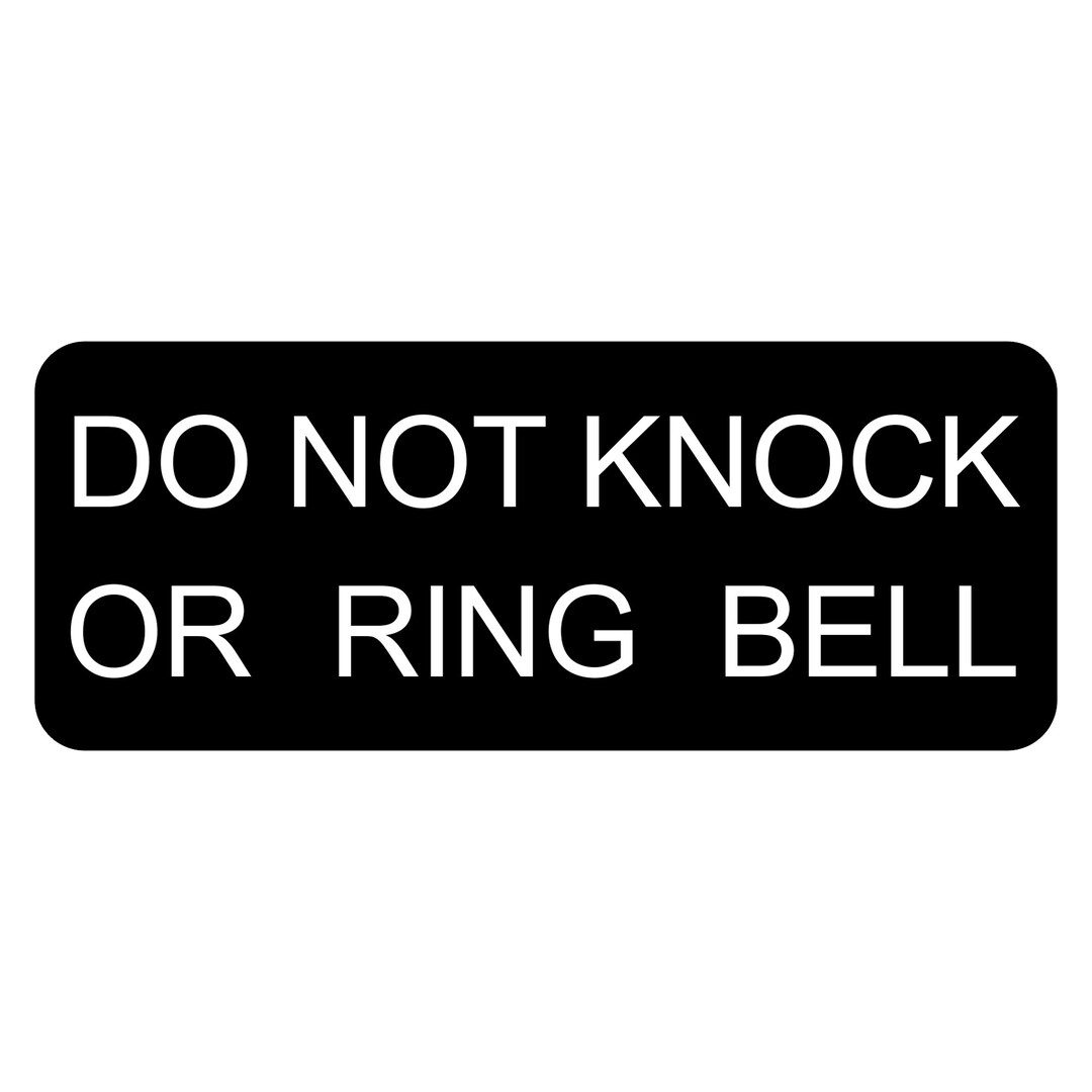 Do Not Knock or Ring Bell Sign Plaque - Etsy