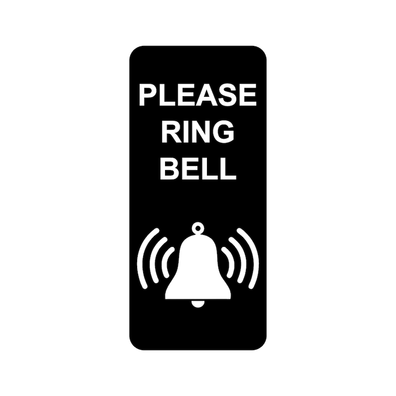 Please Ring Bell Sign Plaque - Etsy