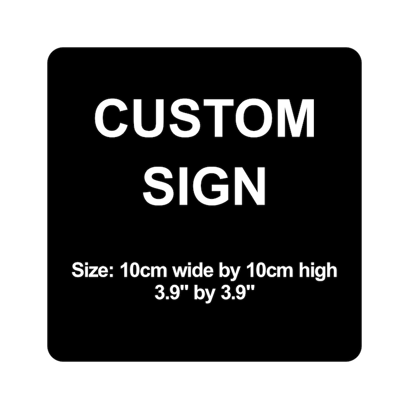 Custom Sign - Etsy