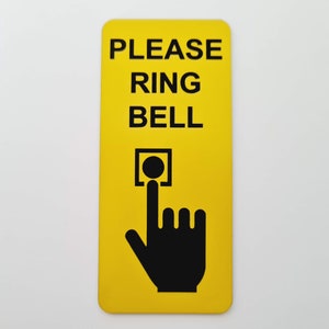 Please Ring Bell Sign Plaque - Etsy