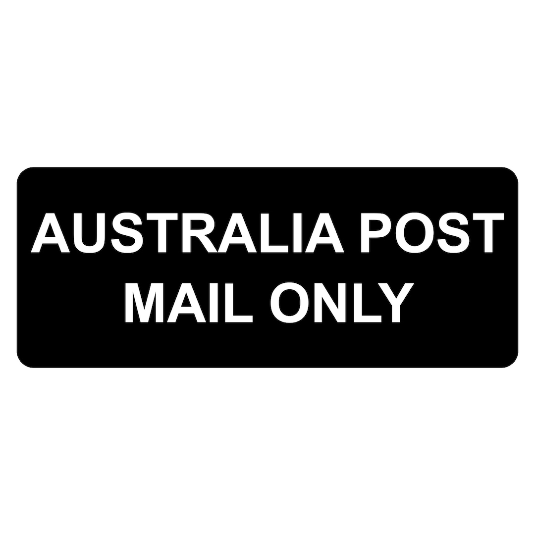 Australia Post Mail Only Sign Plaque - Etsy