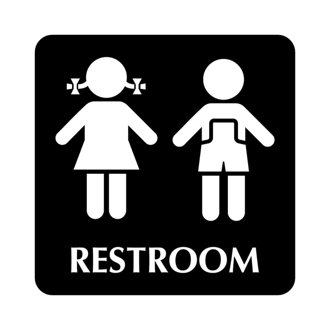 Preschool Unisex Girl Boy Restroom Sign Plaque - Etsy