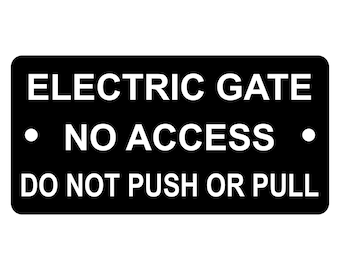 Please Do Not Park in Front of This Gate 148 X 210m External Waterproof ...