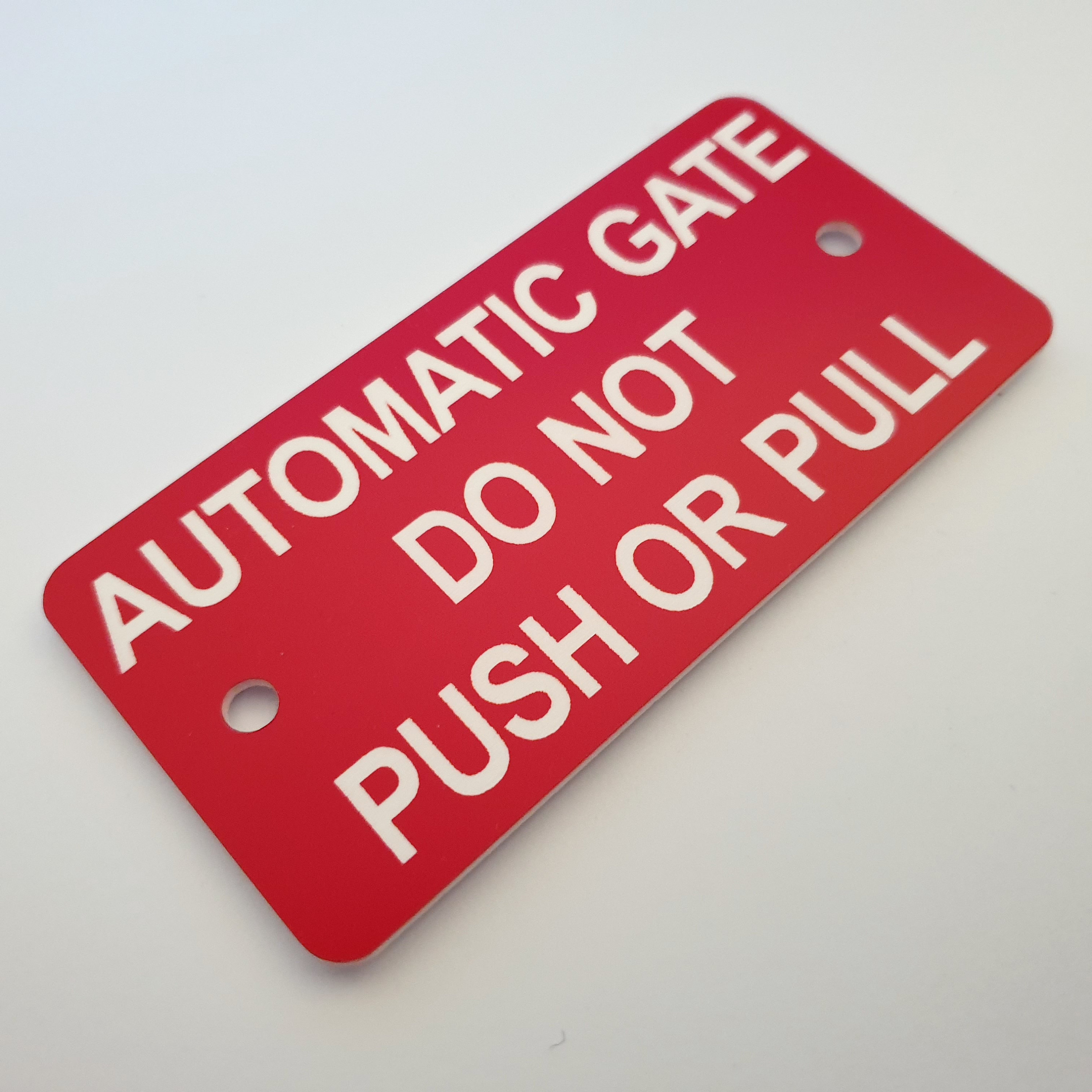 Automatic Gate Do Not Push or Pull Sign Plaque | Etsy Australia