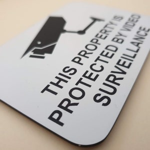 This Property is Protected by Video Surveillance Sign Plaque CCTV ...