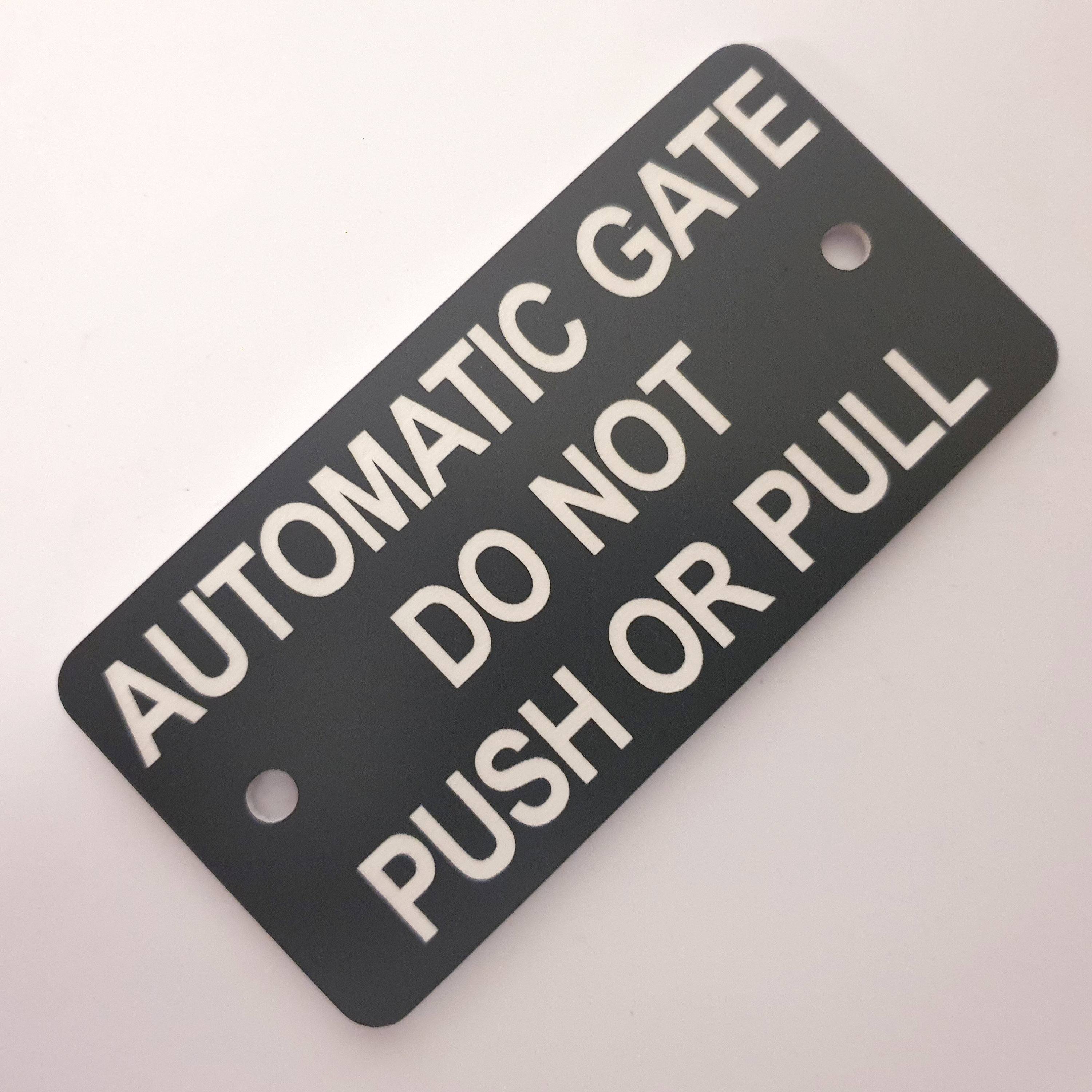 Automatic Gate Do Not Push or Pull Sign Plaque | Etsy Australia