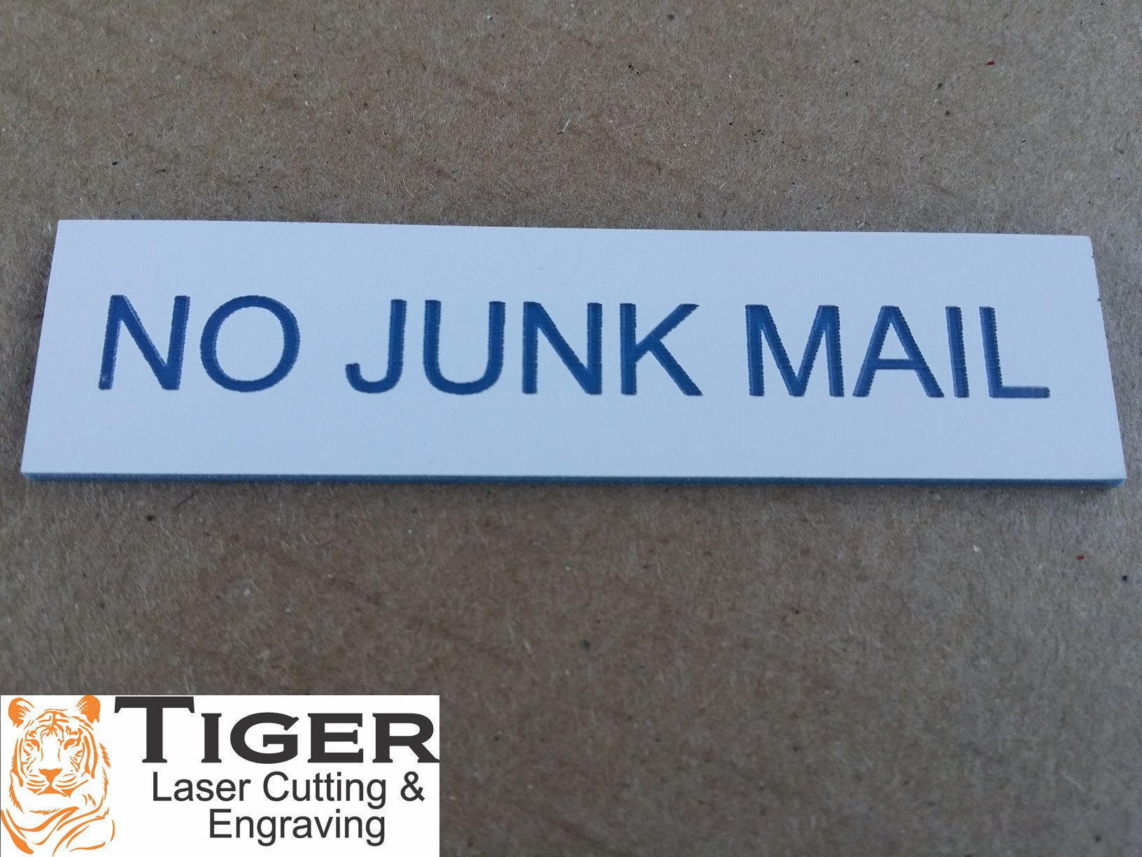 Bulk Quantity NO JUNK MAIL Laser Engraved Letterbox Sign - Etsy
