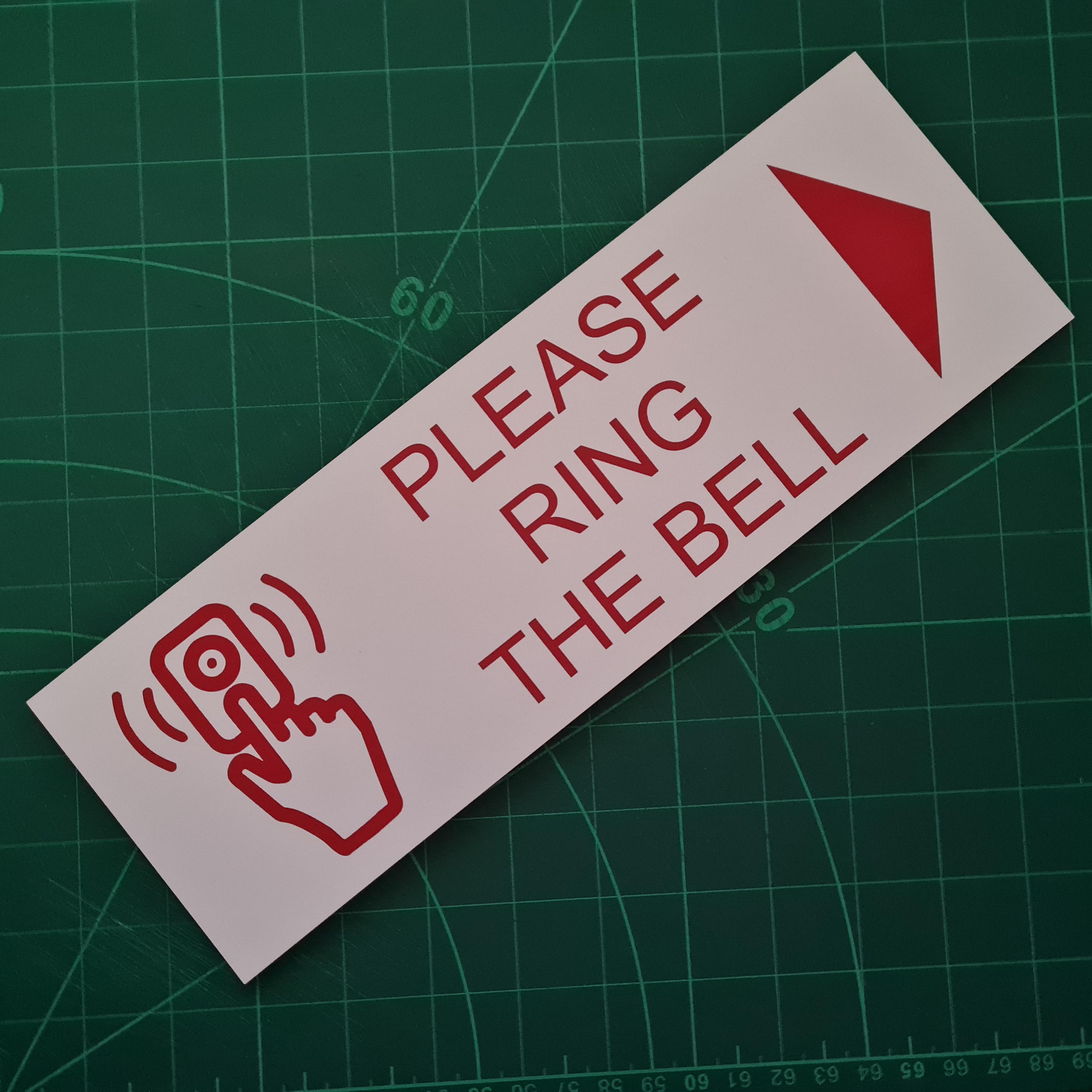Please Ring the Bell Sign Plaque With Right Arrow and Graphic - Etsy