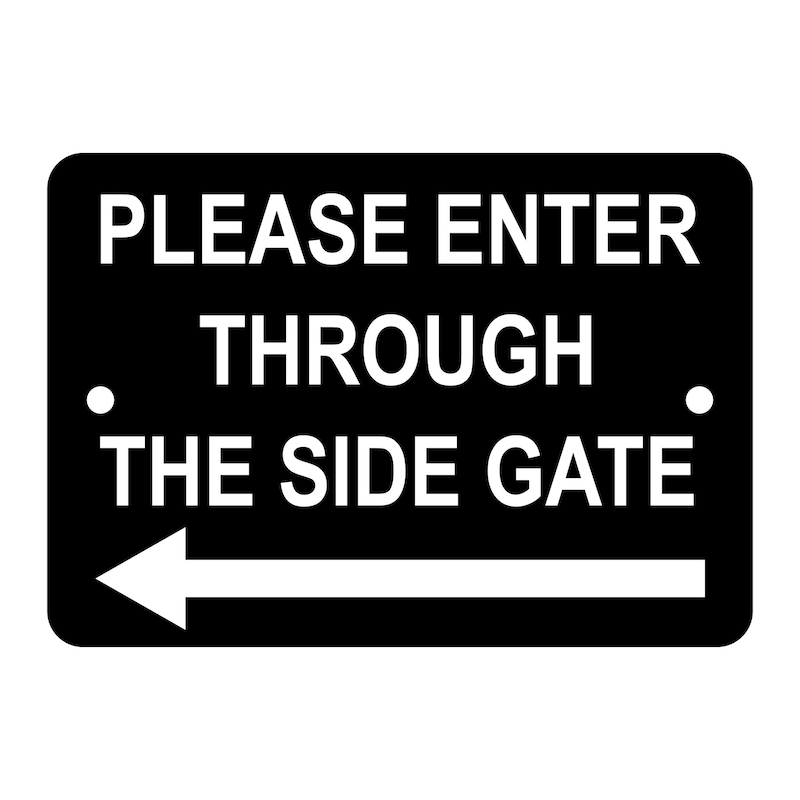 Please Use Gate at Side - Etsy