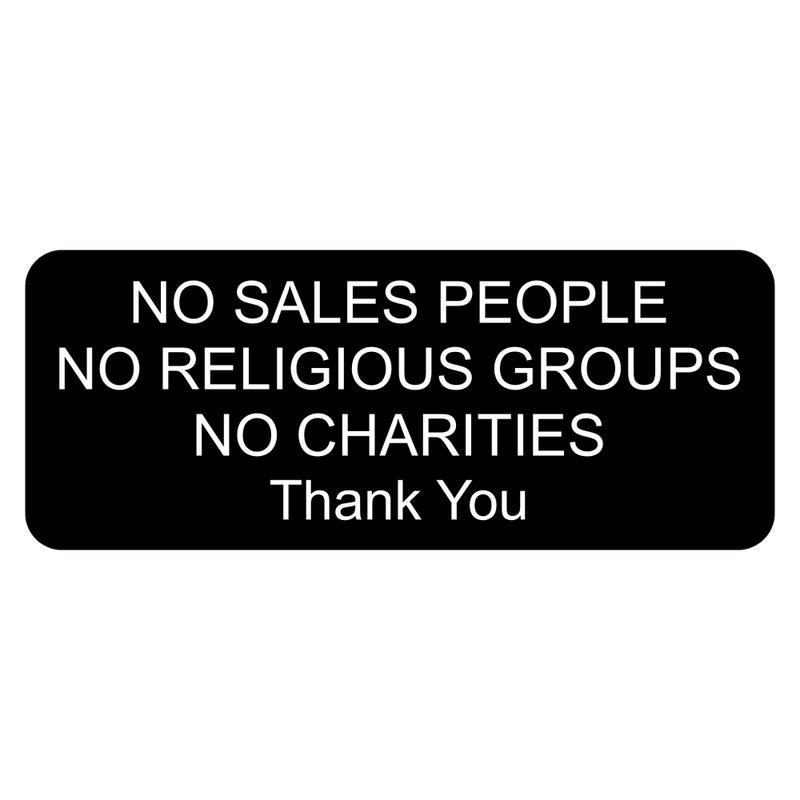 No Sales People Sign - Etsy