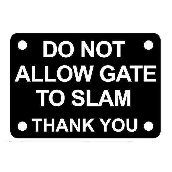 Please Dont Slam the Door Sign - Etsy