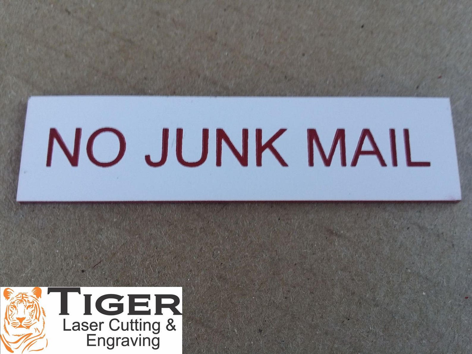 NO JUNK MAIL Laser Engraved Letterbox Sign Assorted | Etsy
