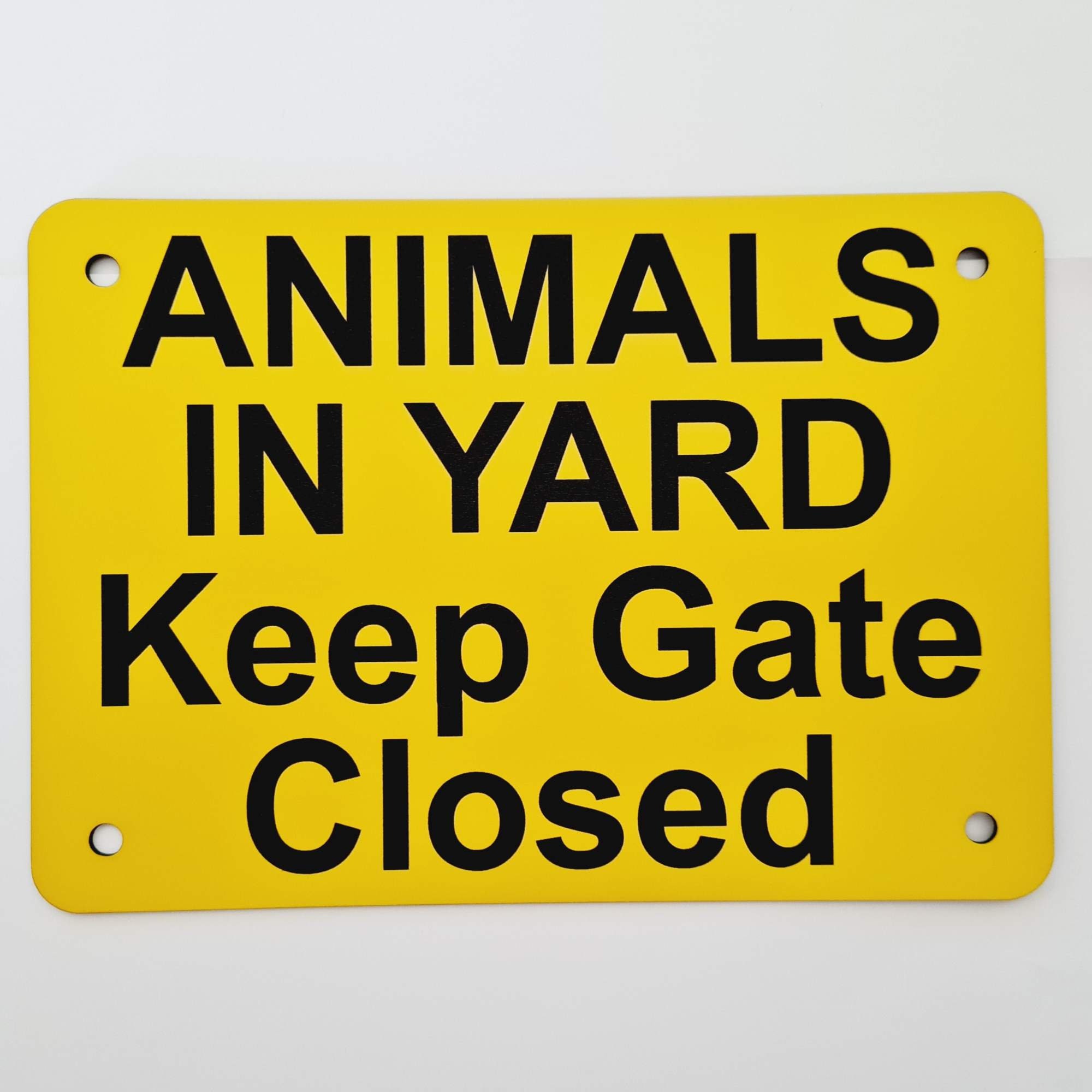 Animals in Yard Keep Gate Closed Sign Plaque - Etsy