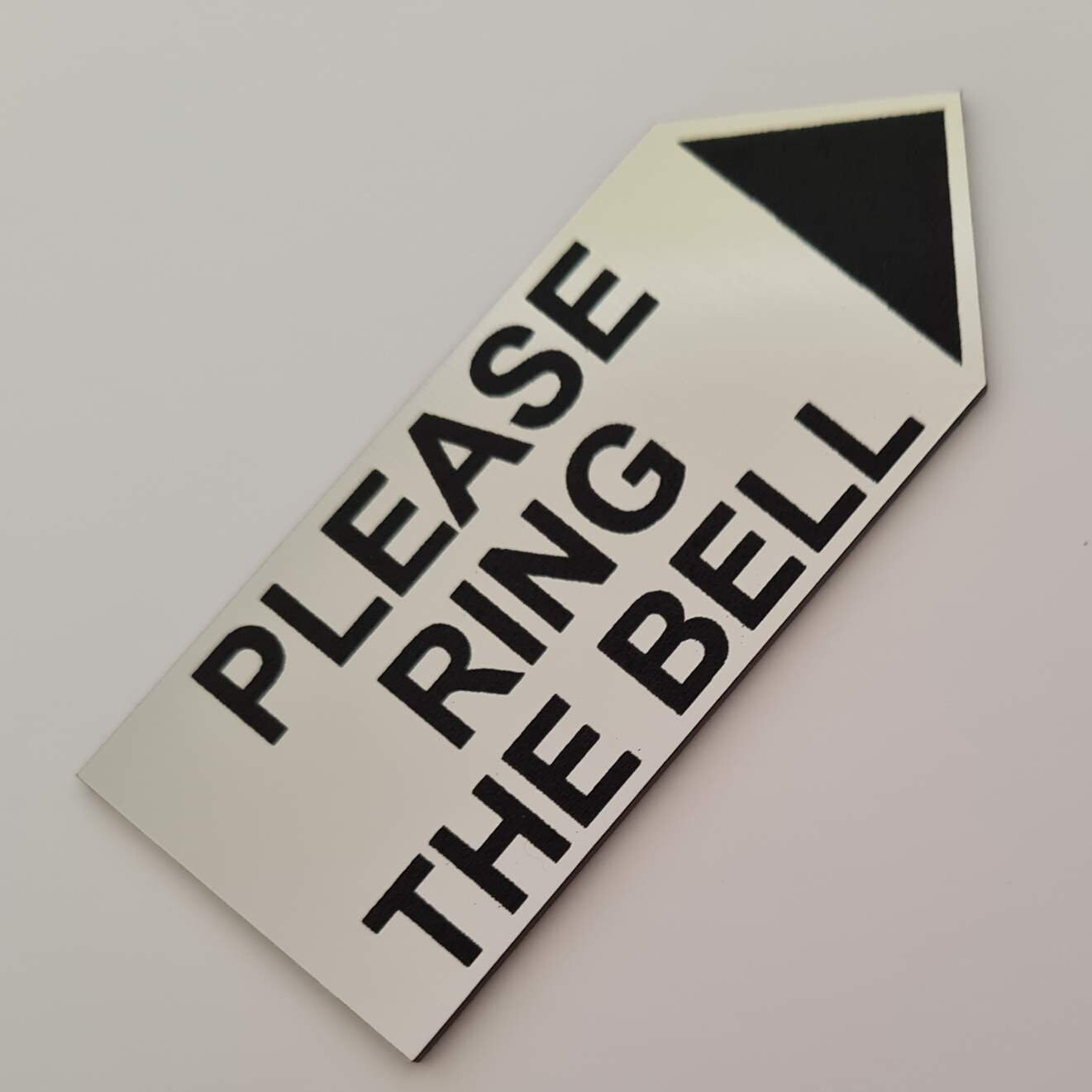 Please Ring the Bell Sign Plaque With Right Triangle Arrow - Etsy