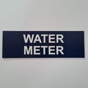 Water Meter Sign Plaque - Etsy