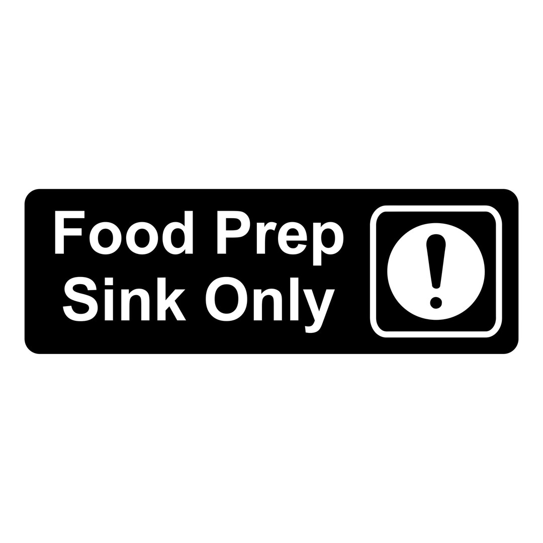 Food Prep Sink Only Sign Plaque - Etsy