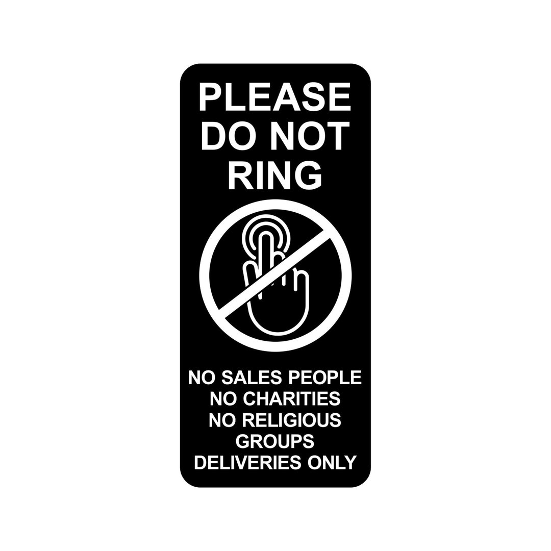 Please Do Not Ring Sign Plaque - Etsy