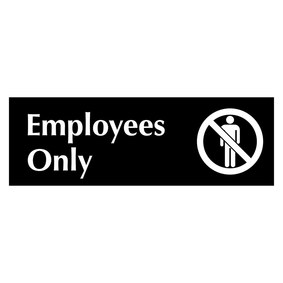 Employees Only Sign Plaque With Graphic - Etsy