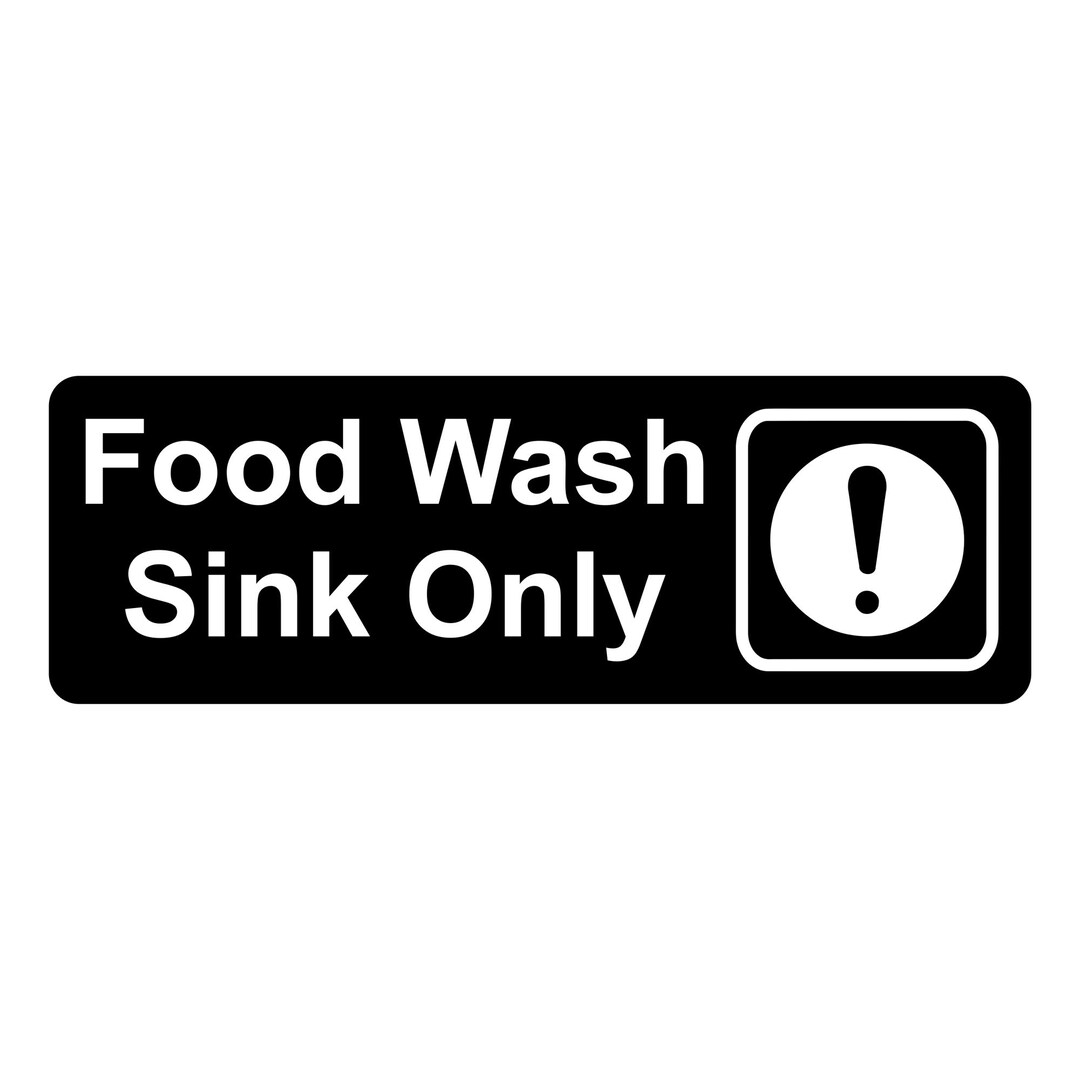 Food Wash Sink Only Sign Plaque - Etsy