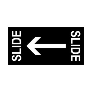 Slide With Arrow Sign Plaque Left Right up Down - Etsy