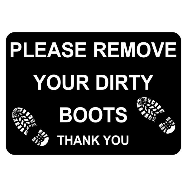 Remove Shoes Sign - Etsy