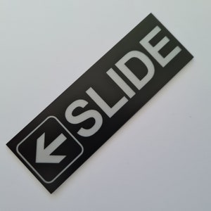 Slide With Left Arrow Sign Plaque - Etsy