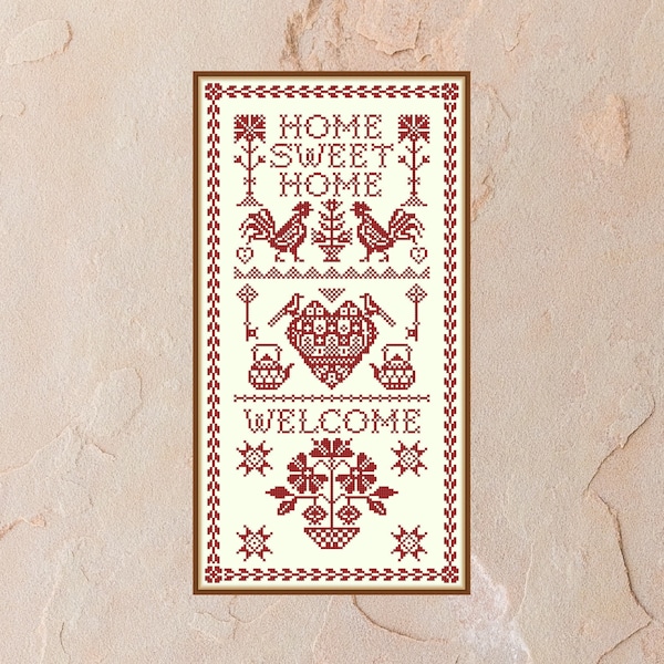 Welcome Home Cross Stitch Pattern - Etsy