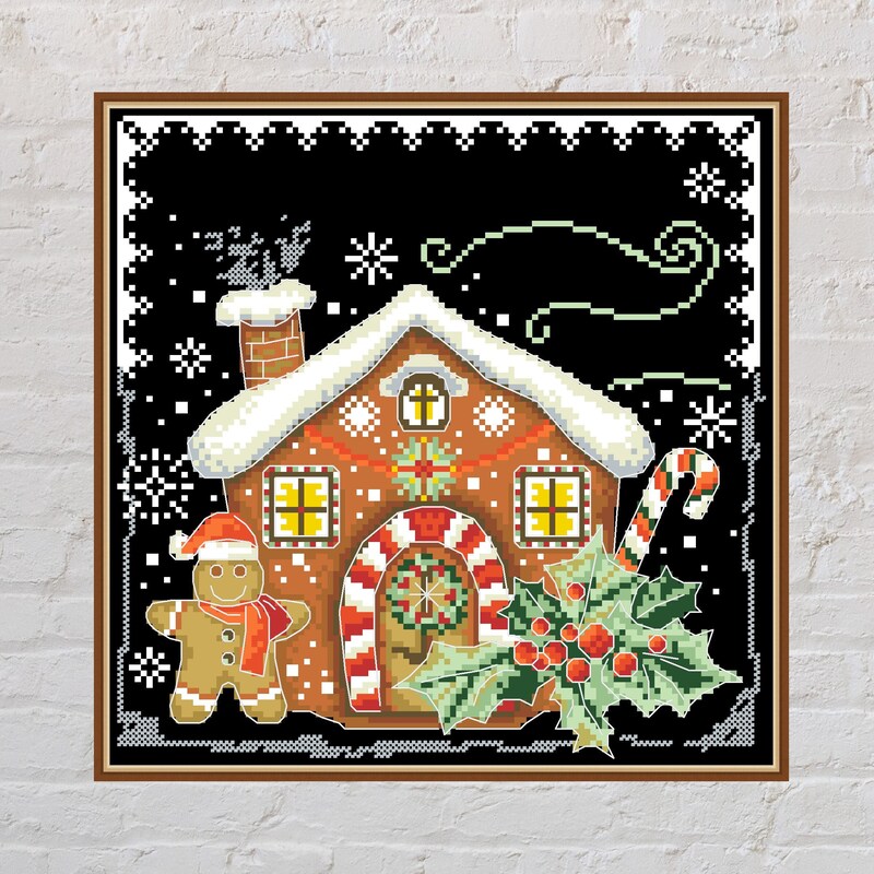 Cross Stitch Gingerbread - Etsy