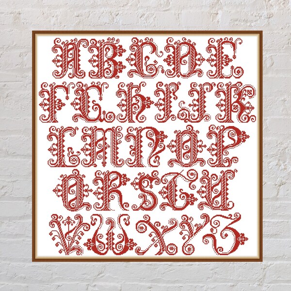 Medieval Alphabet - Etsy