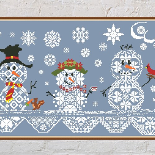 Cross Stitch Pattern Merry Christmas Quaker Sampler - Etsy