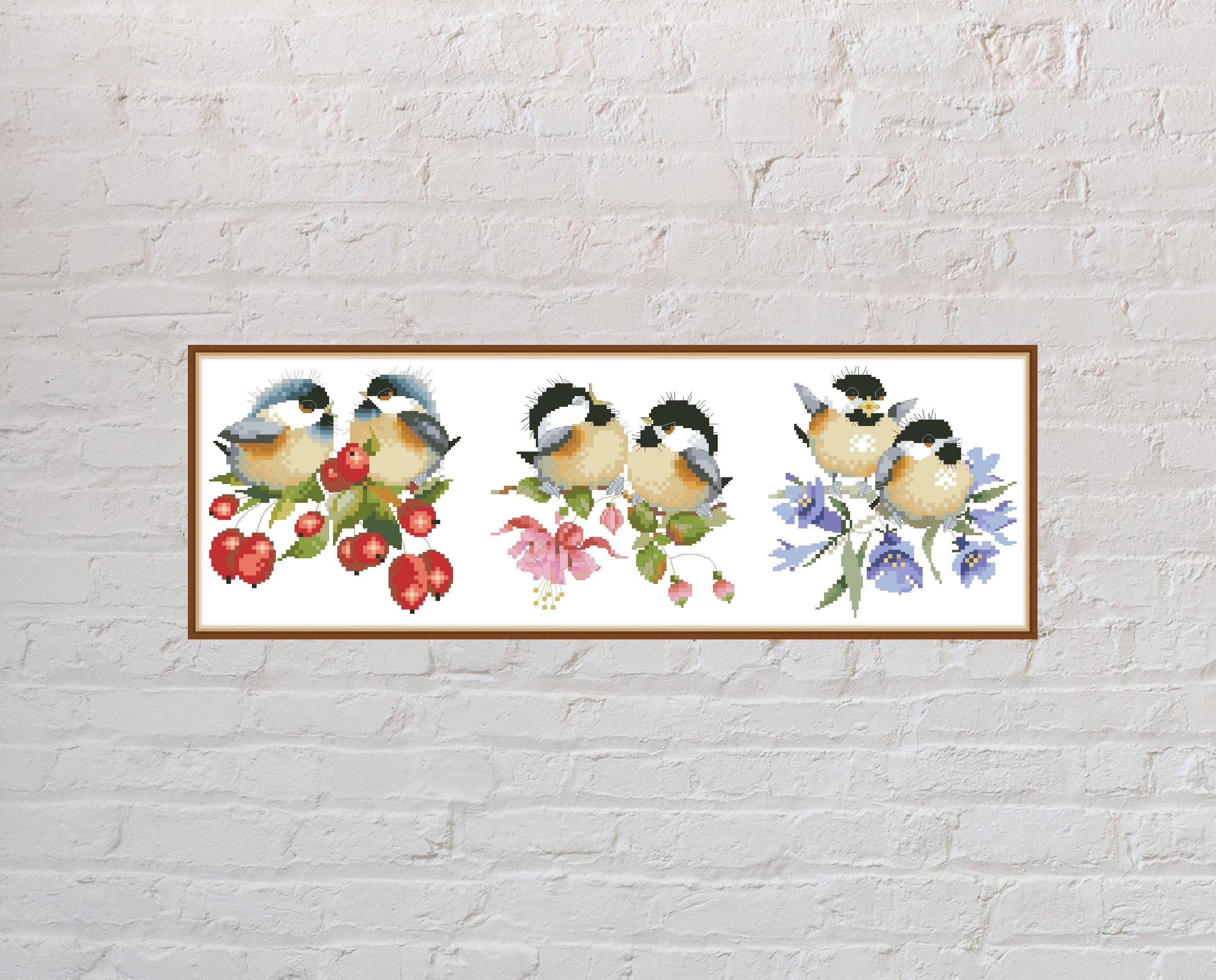 Cross Stitch Pattern Bird Song, Nature Counted Cross Stitch, Birds ...