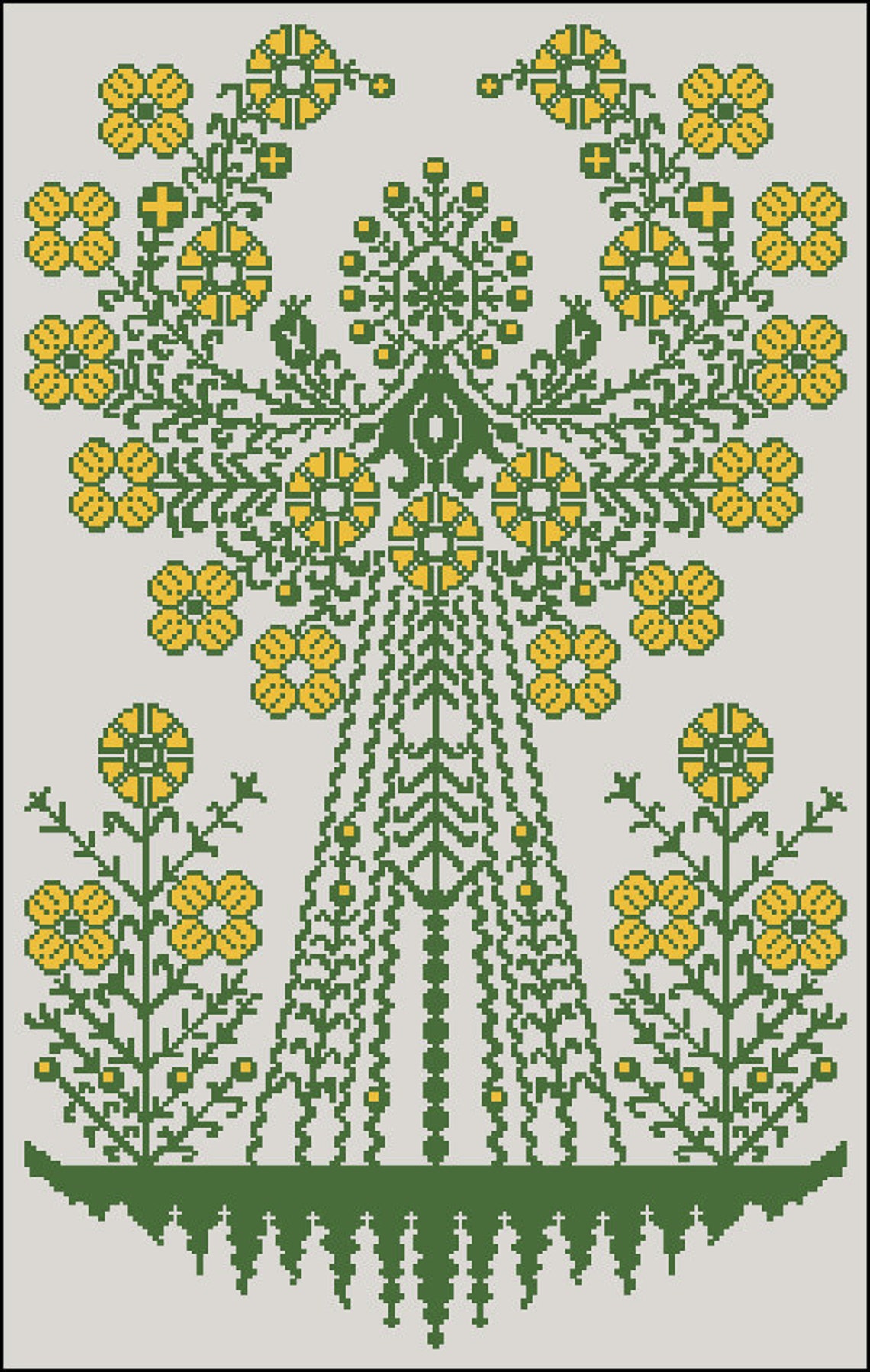 Cross Stitch Pattern Mother Earth Slavic Goddess Mokosh - Etsy