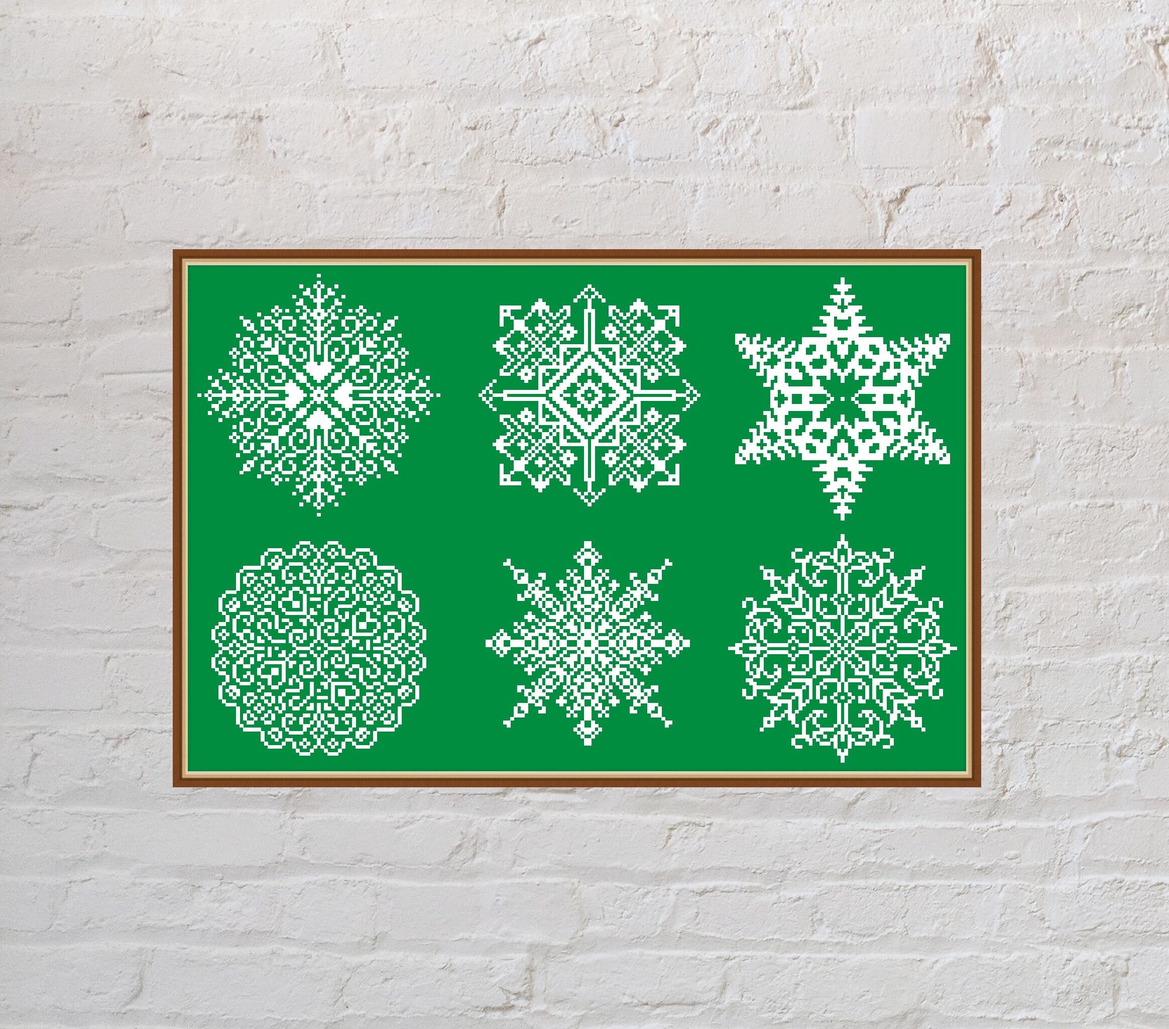 Cross Stitch Pattern Snowflakes 4 Winter Cross Stitch - Etsy