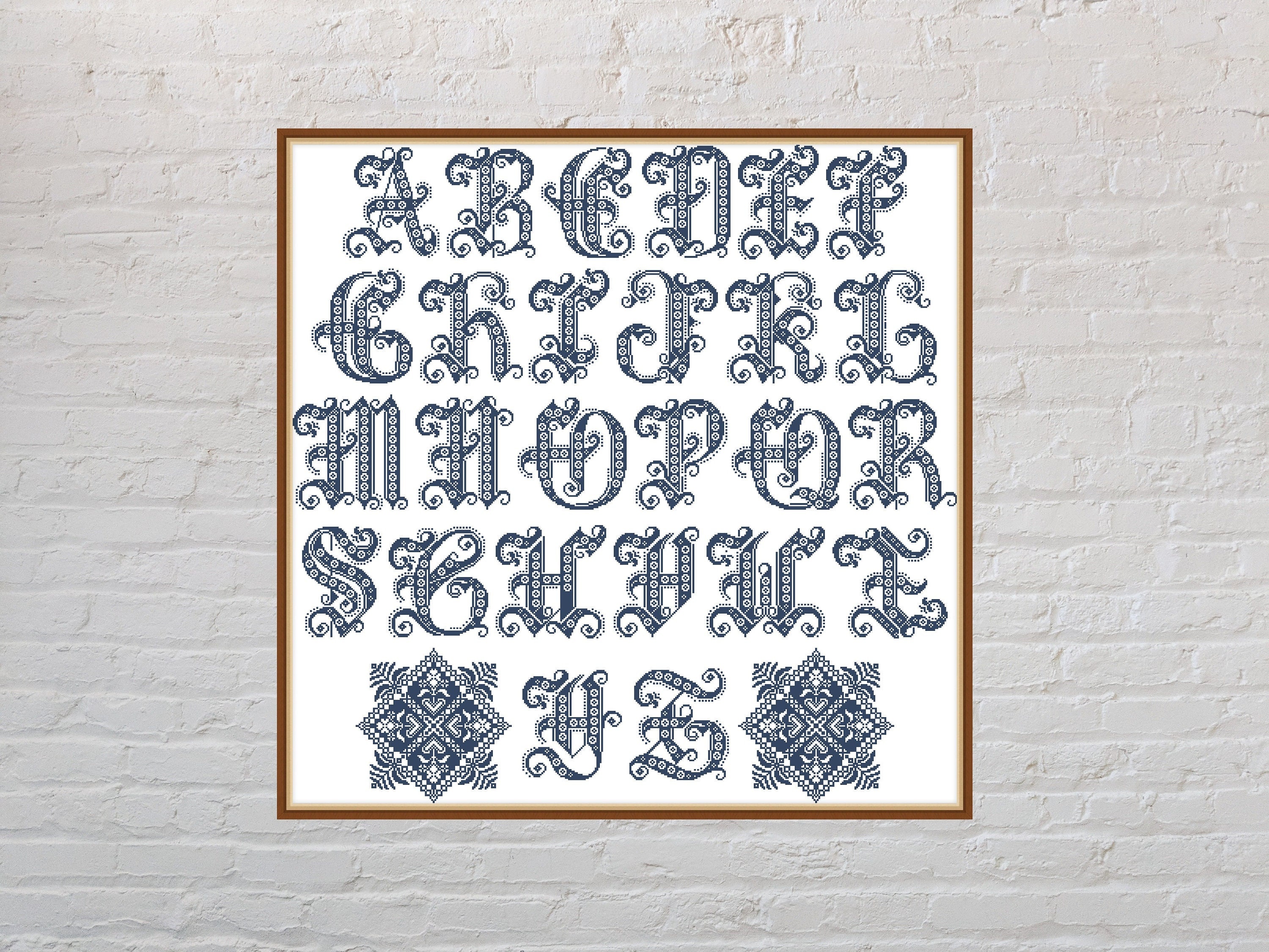 Celtic Cross Stitch Alphabet