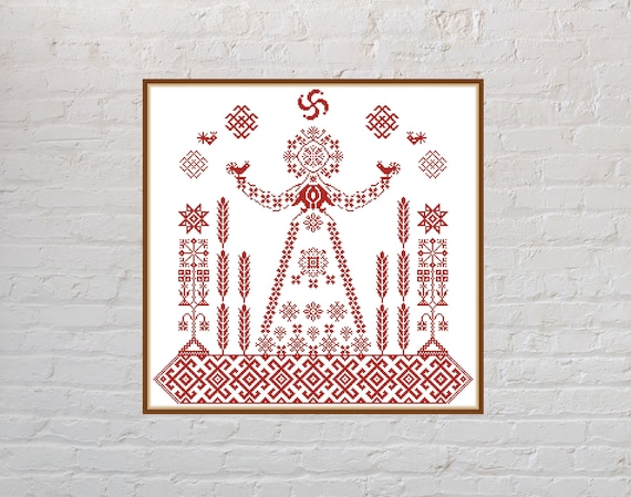 Cross Stitch Pattern Mokosh 2 Mother Earth Cross Stitch - Etsy