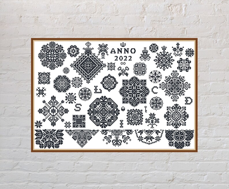 Cross Stitch Pattern Quaker Spirit Quaker Sampler Antique - Etsy