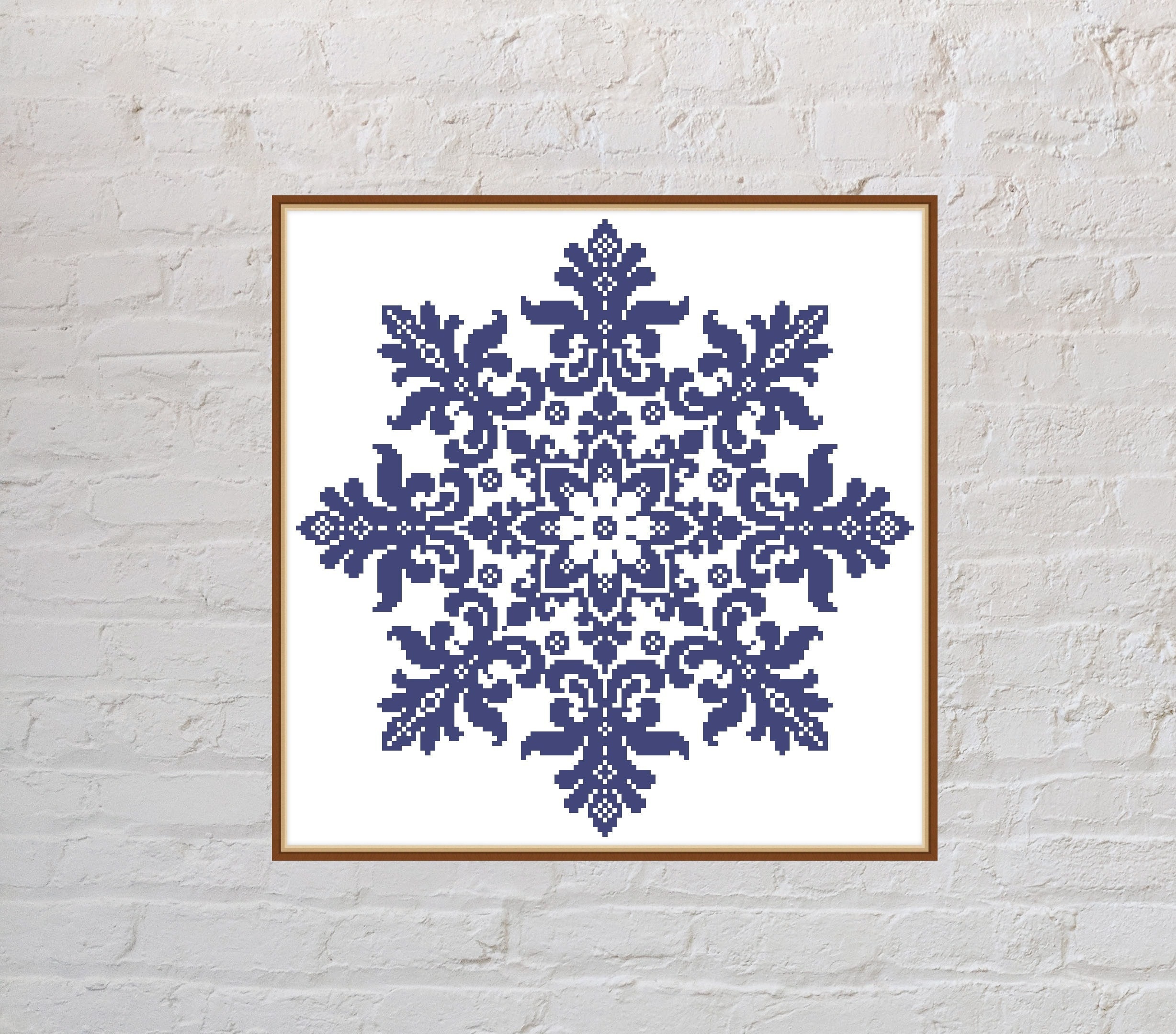 Cross Stitch Pattern Snowflake Winter Cross Stitch - Etsy