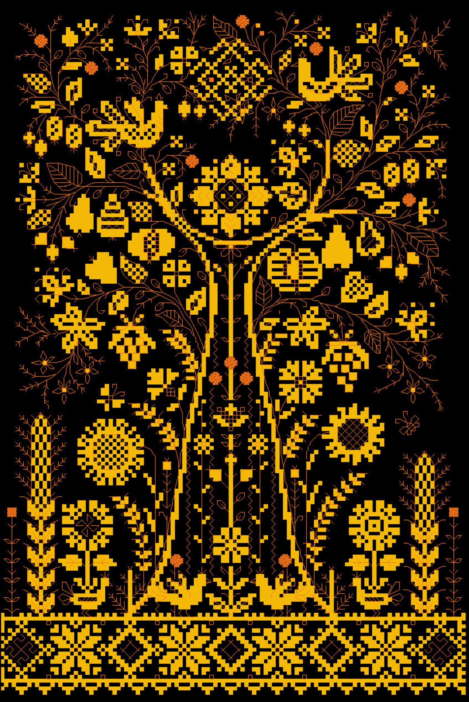 Cross Stitch Pattern Mokosh Mother Earth Cross Stitch Slavic - Etsy