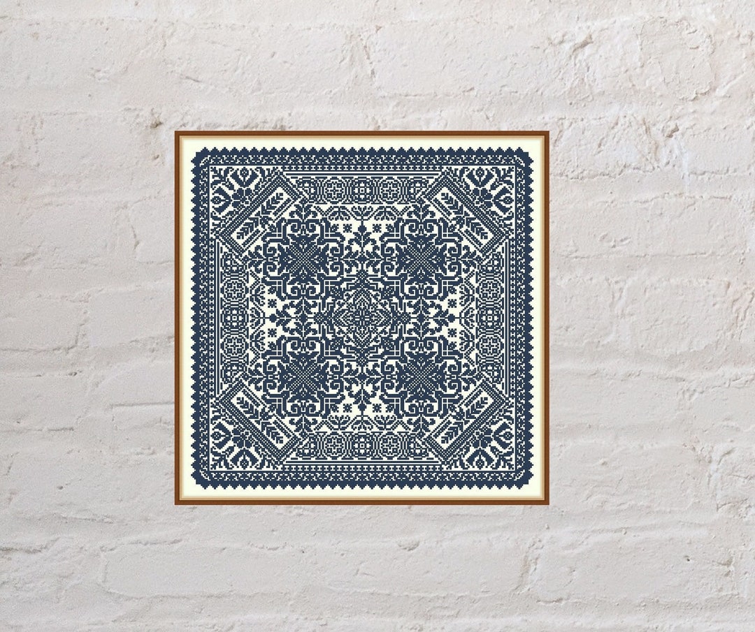 Cross Stitch Pattern Roman Carpet, Sampler Cross Stitch, Digital PDF ...