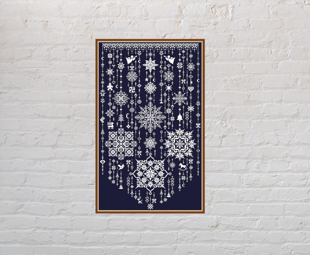 Cross Stitch Pattern Quaker Christmas #4, Christmas Cross Stitch ...