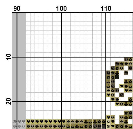 Cross Stitch Pattern Heart Lock and Key, Antique Cross Stitch Chart ...