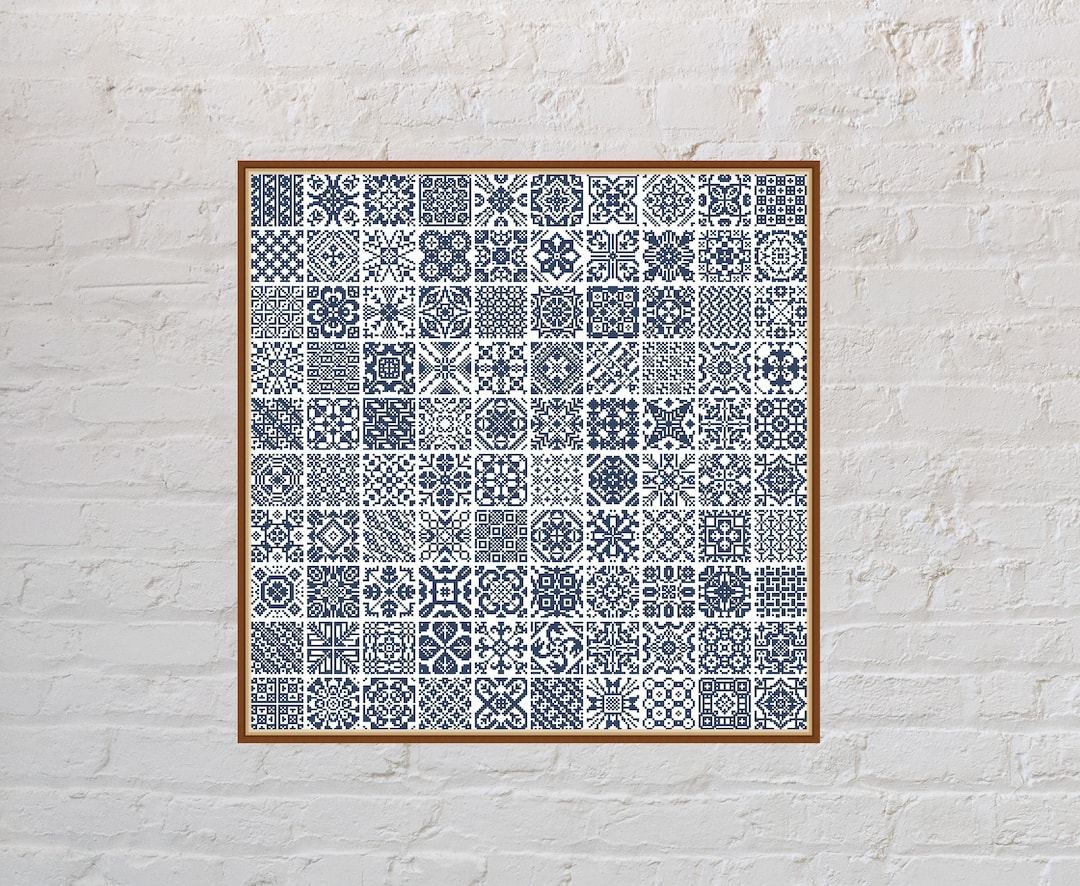 Cross Stitch Pattern Squares, Sampler Cross Stitch, Cushion Design ...